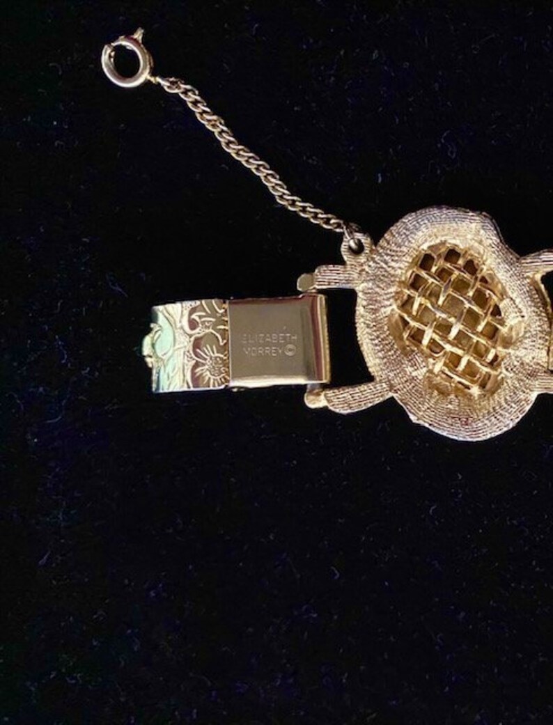 Elizabeth Morrey Mid Century Modern Gold Chunky Bracelet - Etsy