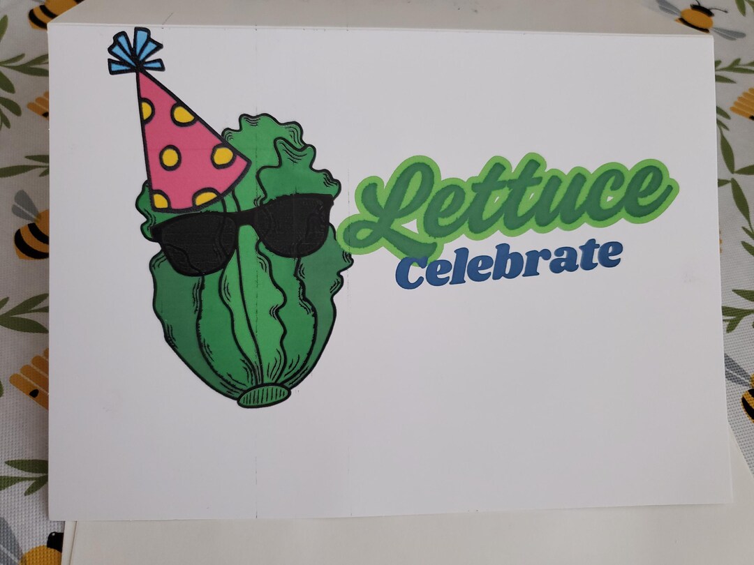 Lettuce Birthday Card - Etsy