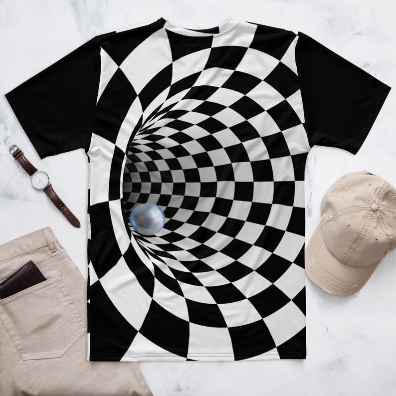 3D Illusion Shirt, Warped Tunnel Shirt, Eye-catching 3D Design Tee, 3-D ...