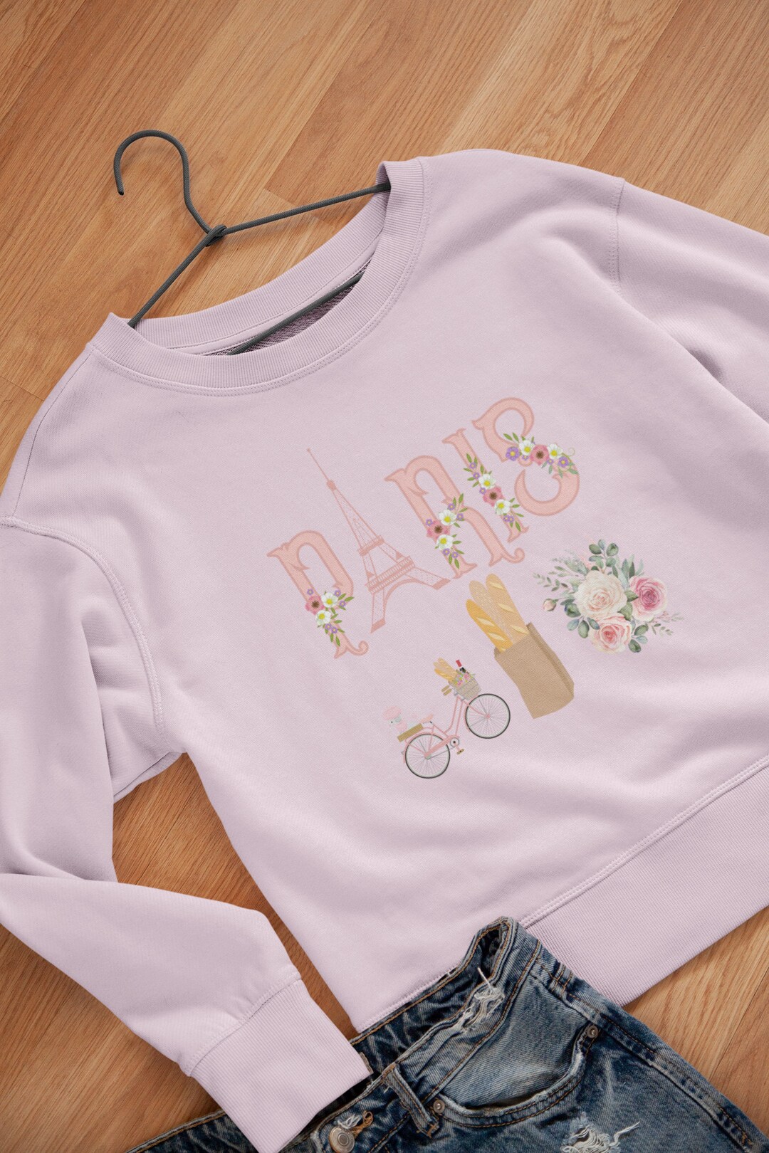 Paris, France, French, French Culture, Sweatshirt, Fleece, Sweats, Pink ...