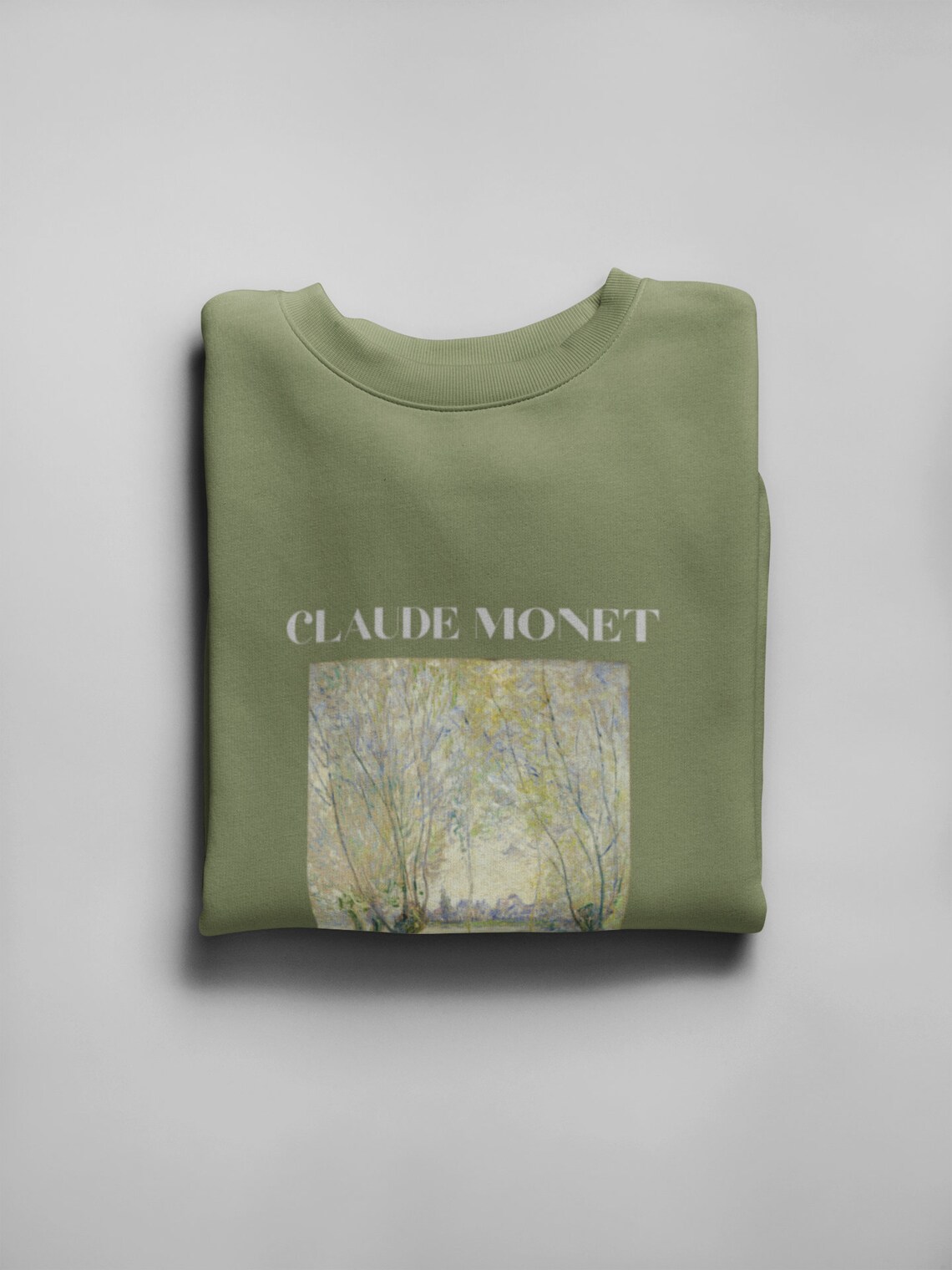 Claude Monet Monet Sweatshirt Woman Seated Under the - Etsy