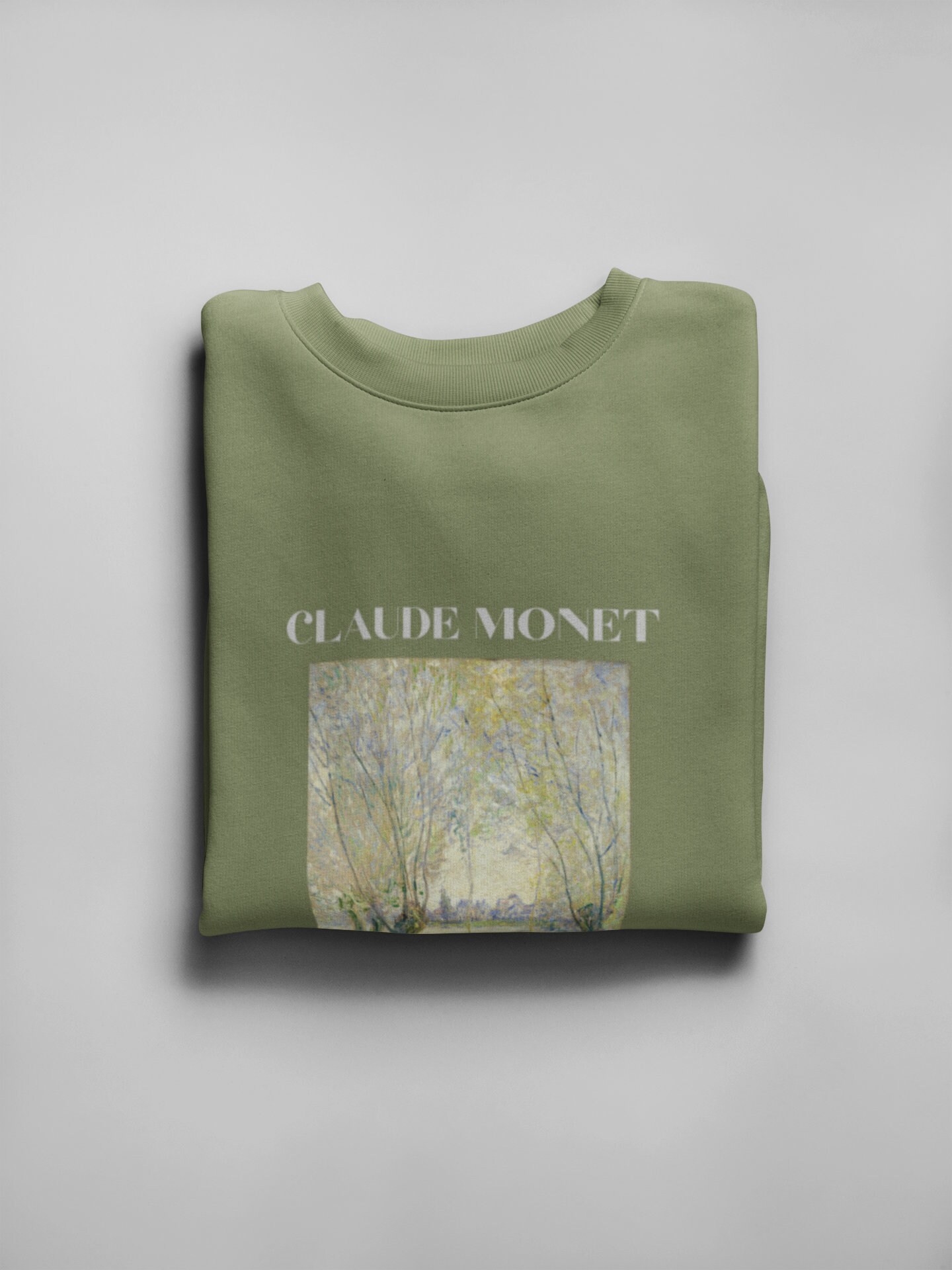Claude Monet, Monet Sweatshirt, Woman Seated Under the Willows, Artsy ...