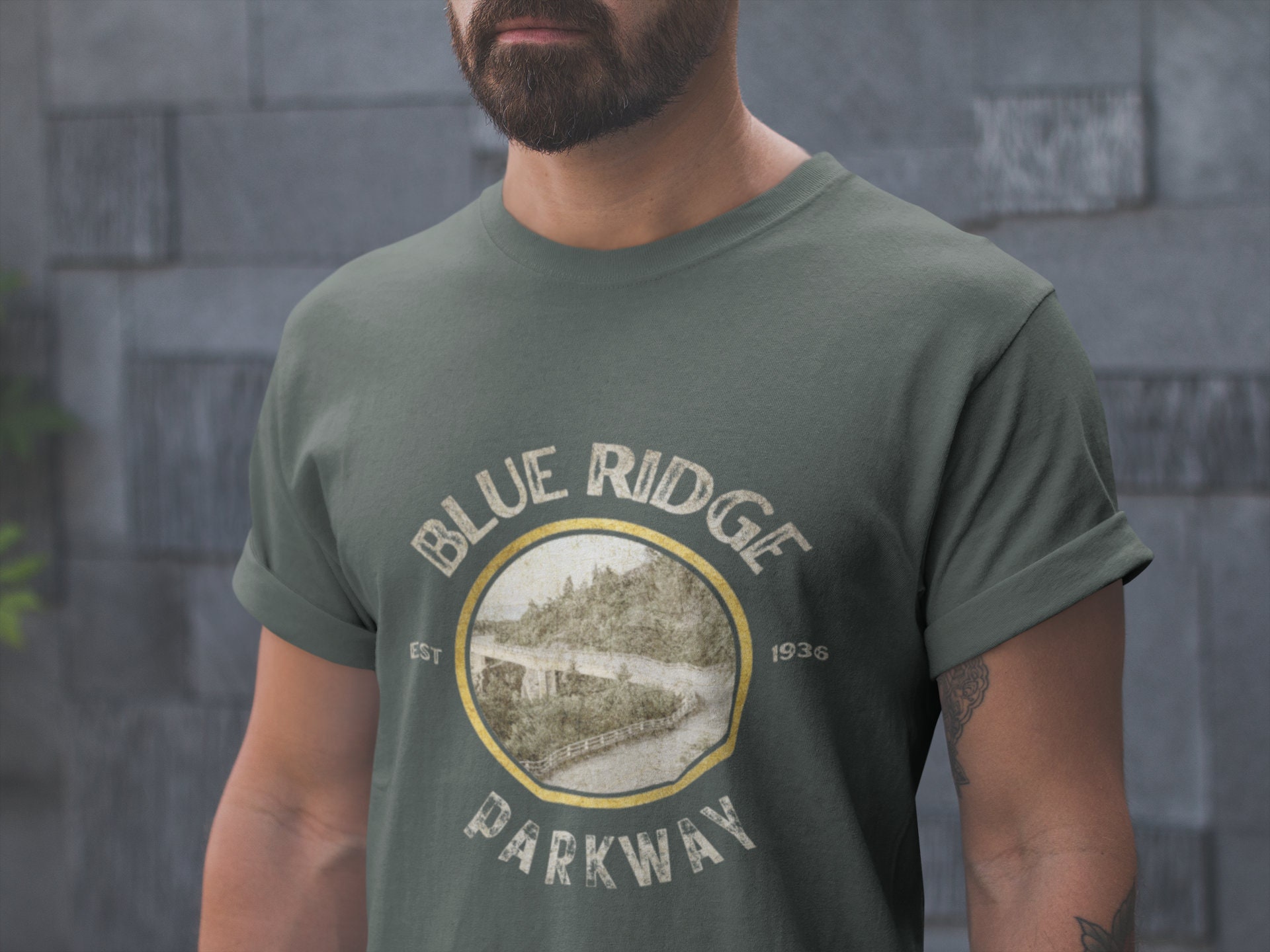 Blue Ridge Parkway, Blue Ridge Mountains, North Carolina T-shirt, Tee ...