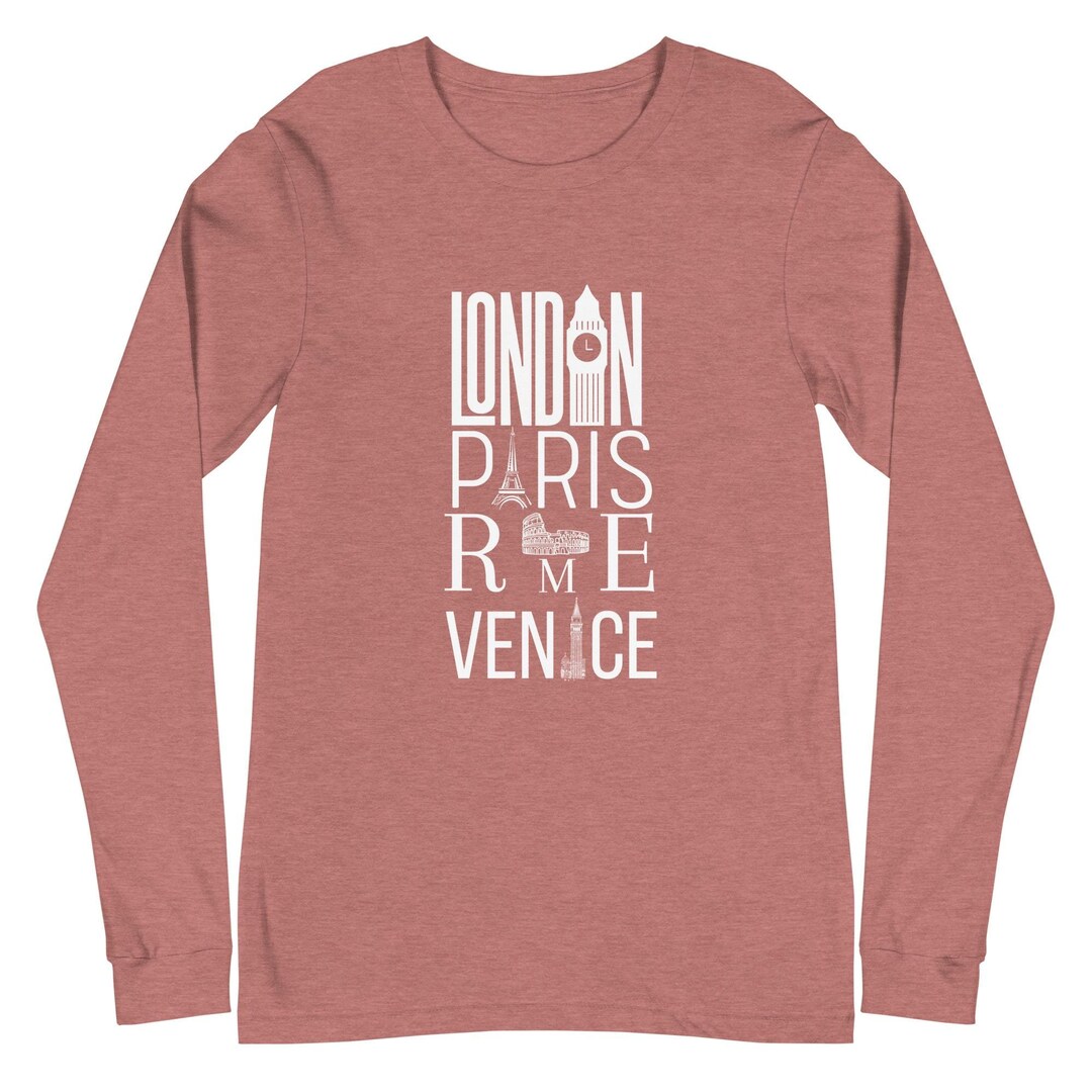 London, Paris, Rome, Venice, European Cities Shirt, London Shirt, Paris ...