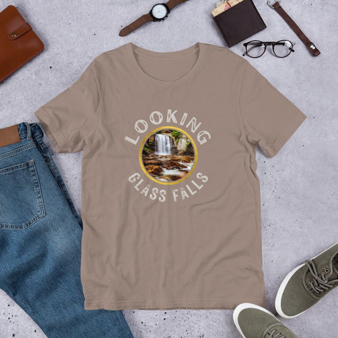Waterfall Photo T-shirt, Nature Photo Graphic Tee, Blue Ridge Waterfall ...