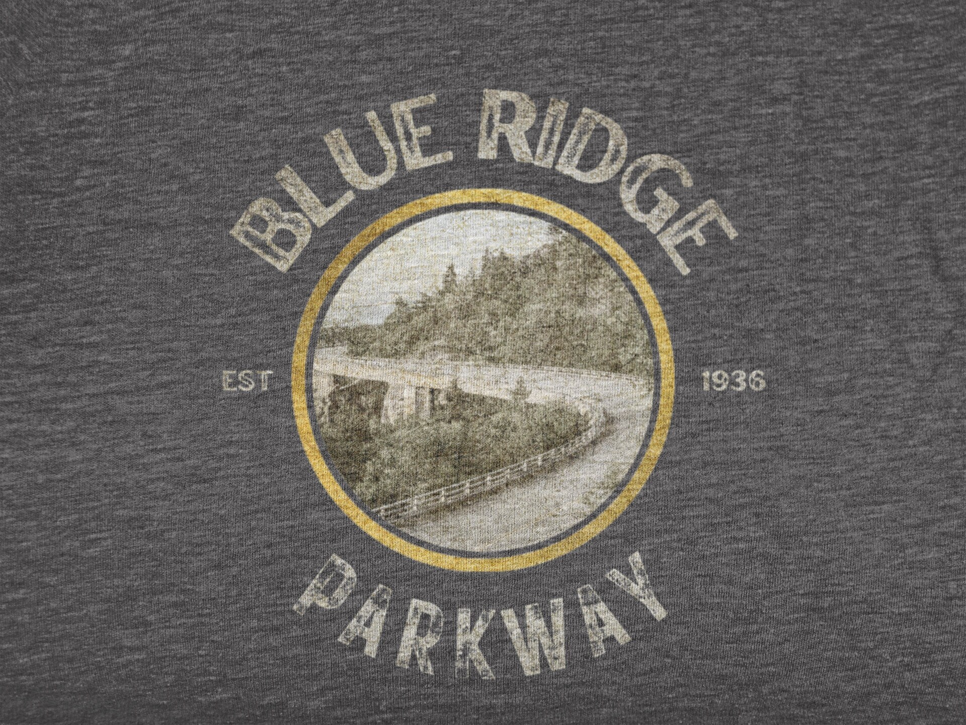 Blue Ridge Parkway, Blue Ridge Mountains, North Carolina T-shirt, Tee ...