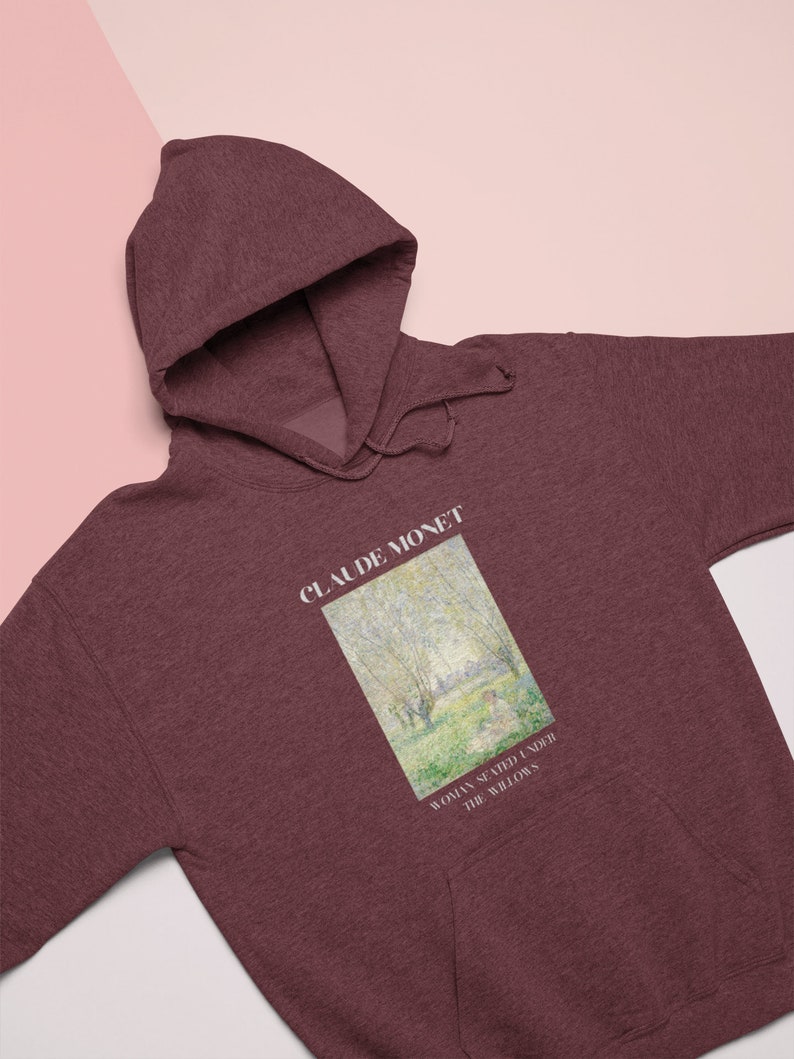 Claude Monet, Monet Sweatshirt, Woman Seated Under the Willows, Artsy ...