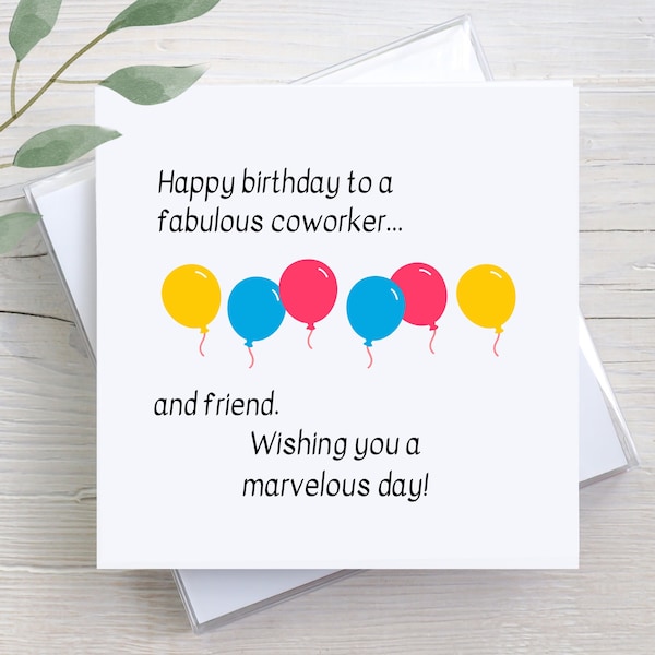 Personalized Employee Birthday Card - Etsy