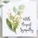 Custom Sympathy Card, Greeting Card, Personalized Greeting Card, Custom ...