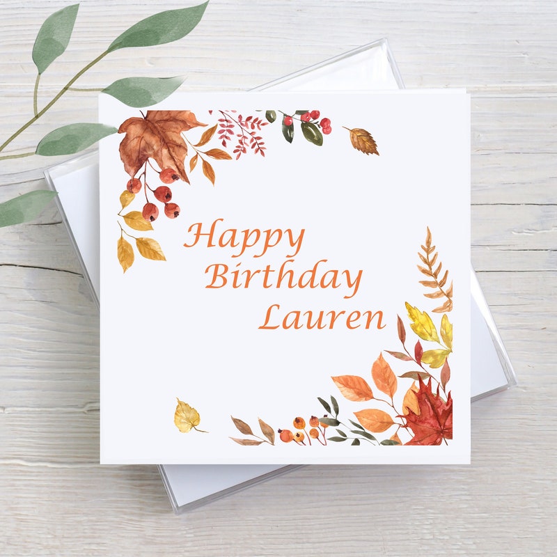 Fall Birthday Cards - Etsy