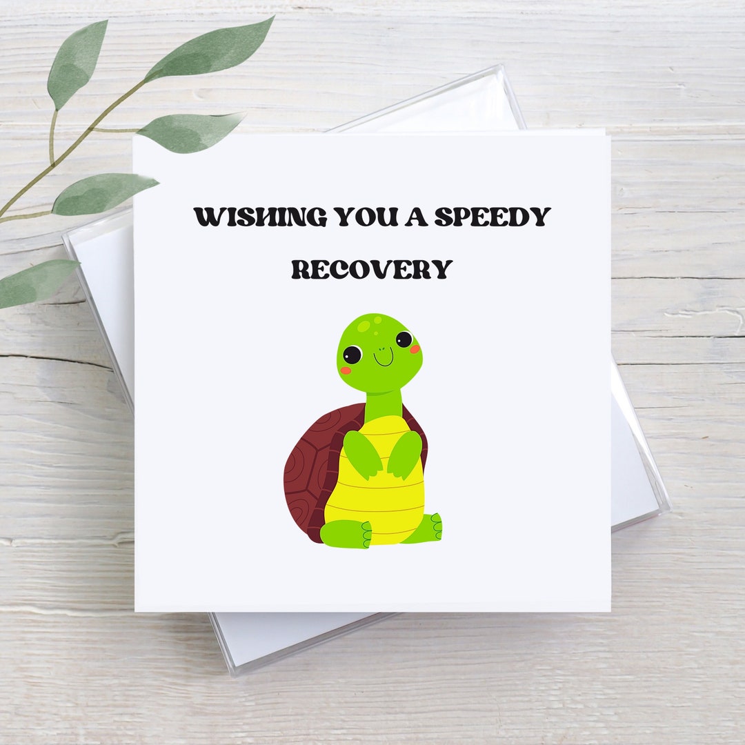 Wishing You A Speedy Recovery, Personalized Greeting Card, Custom Card ...