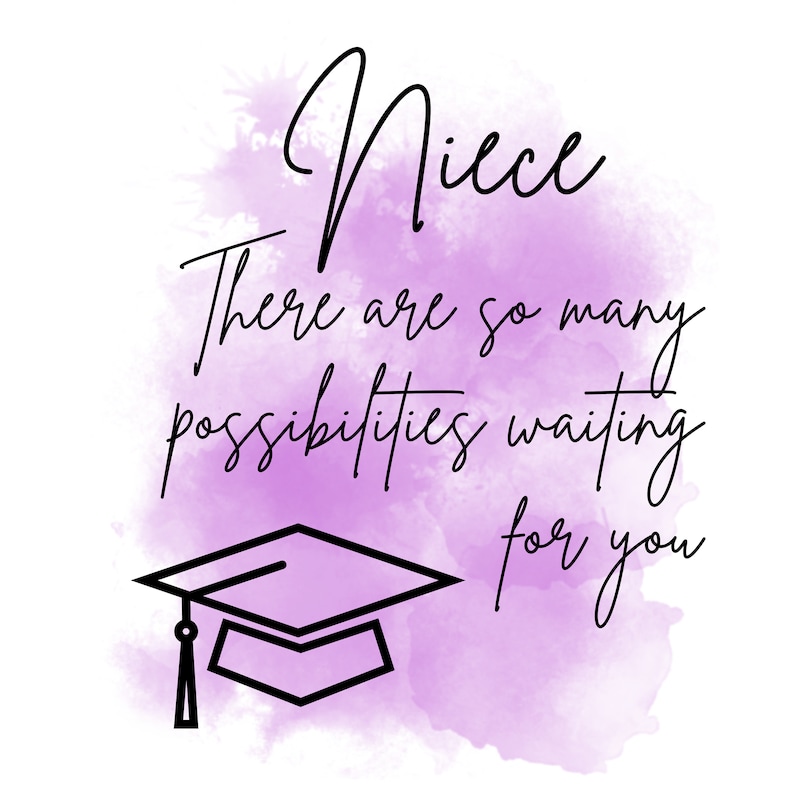 Graduation Card for Niece, Personalized Congratulations Card - Etsy