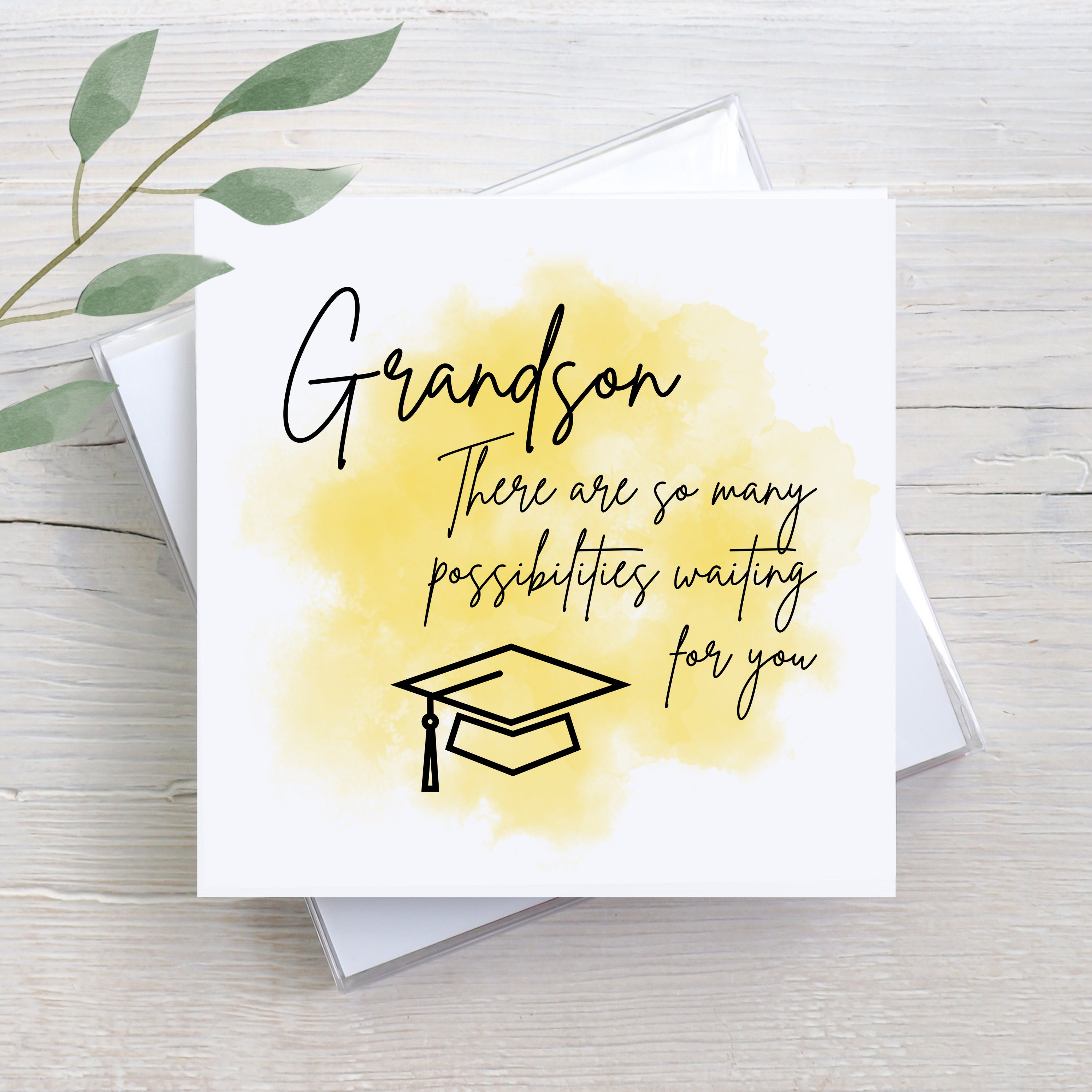 Graduation Card for Grandson, Personalized Graduation Gift, Graduation ...