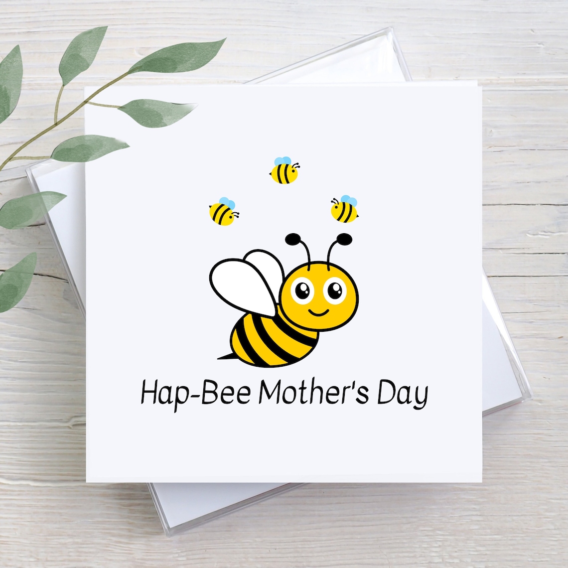 Hap-bee Mother's Day Card, Funny Mother's Day Card, Personalized Gift ...