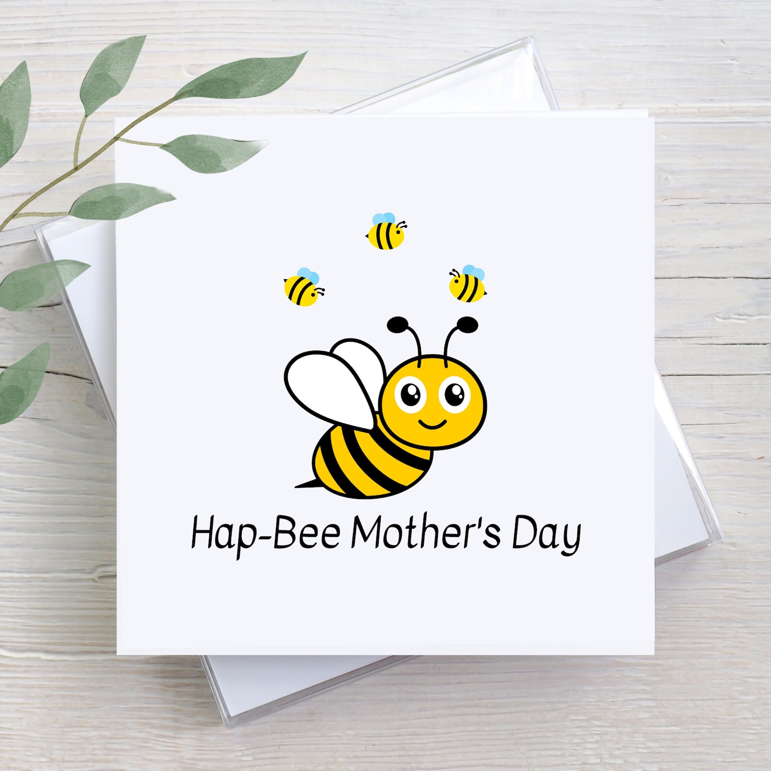 Hap-bee Mother's Day Card, Funny Mother's Day Card, Personalized Gift ...