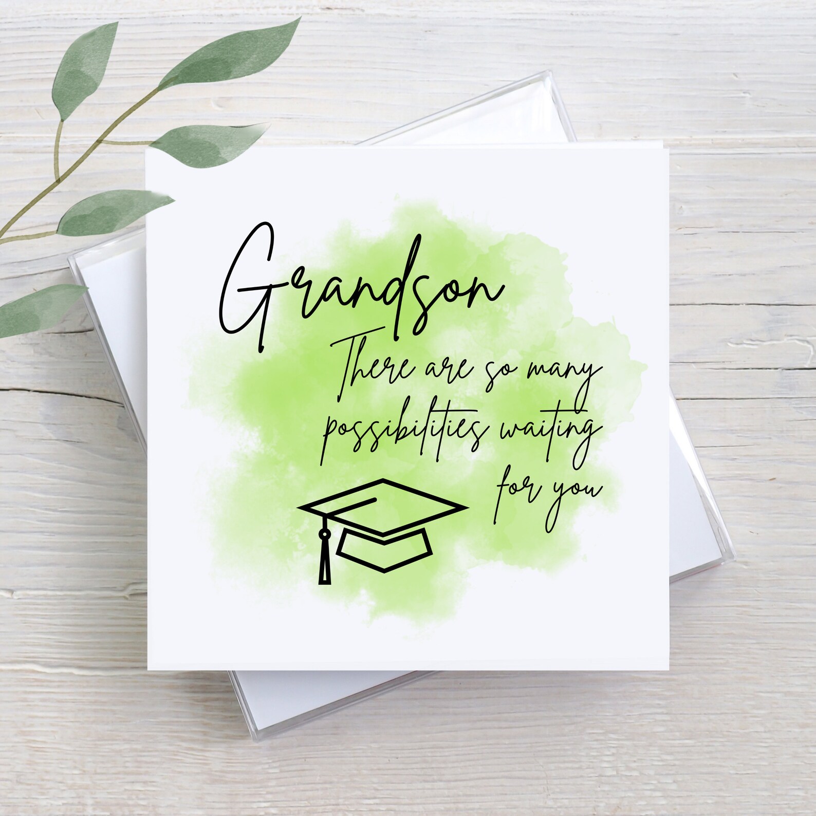 Graduation Card for Grandson, Personalized Graduation Gift, Graduation ...
