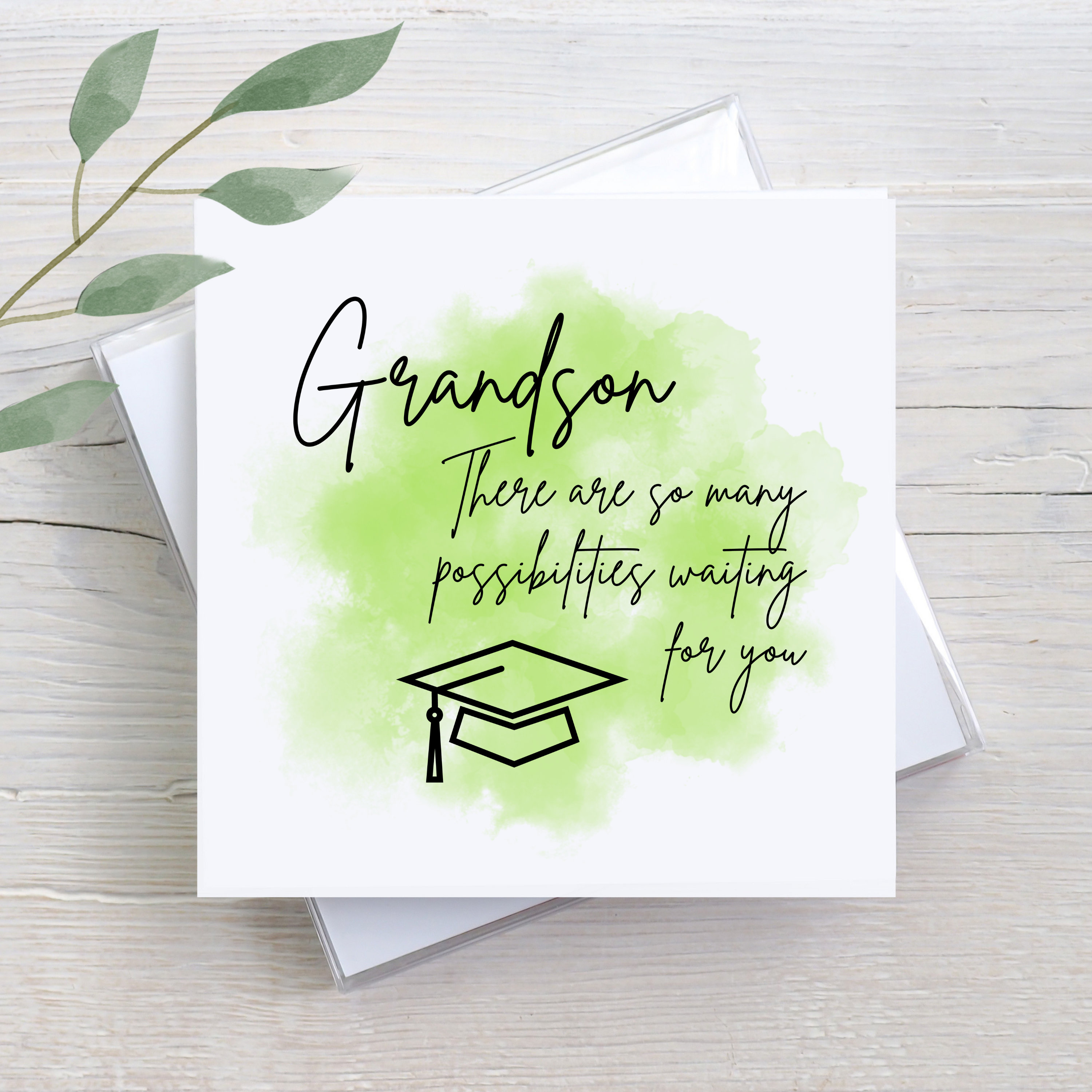 Graduation Card for Grandson, Personalized Graduation Gift, Graduation ...