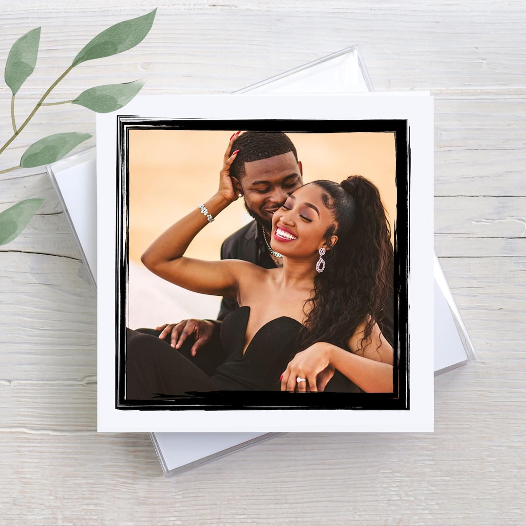 Personalized Photo Birthday Card: Custom Message Gift - Etsy