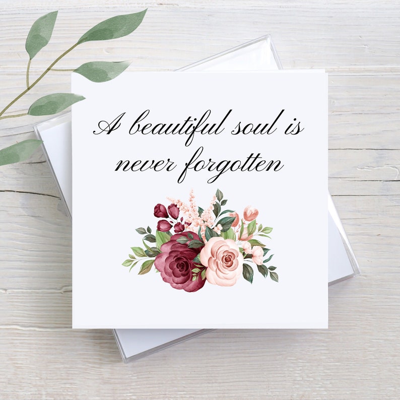 Personalized Sympathy Card: Floral Bereavement Gift - Etsy