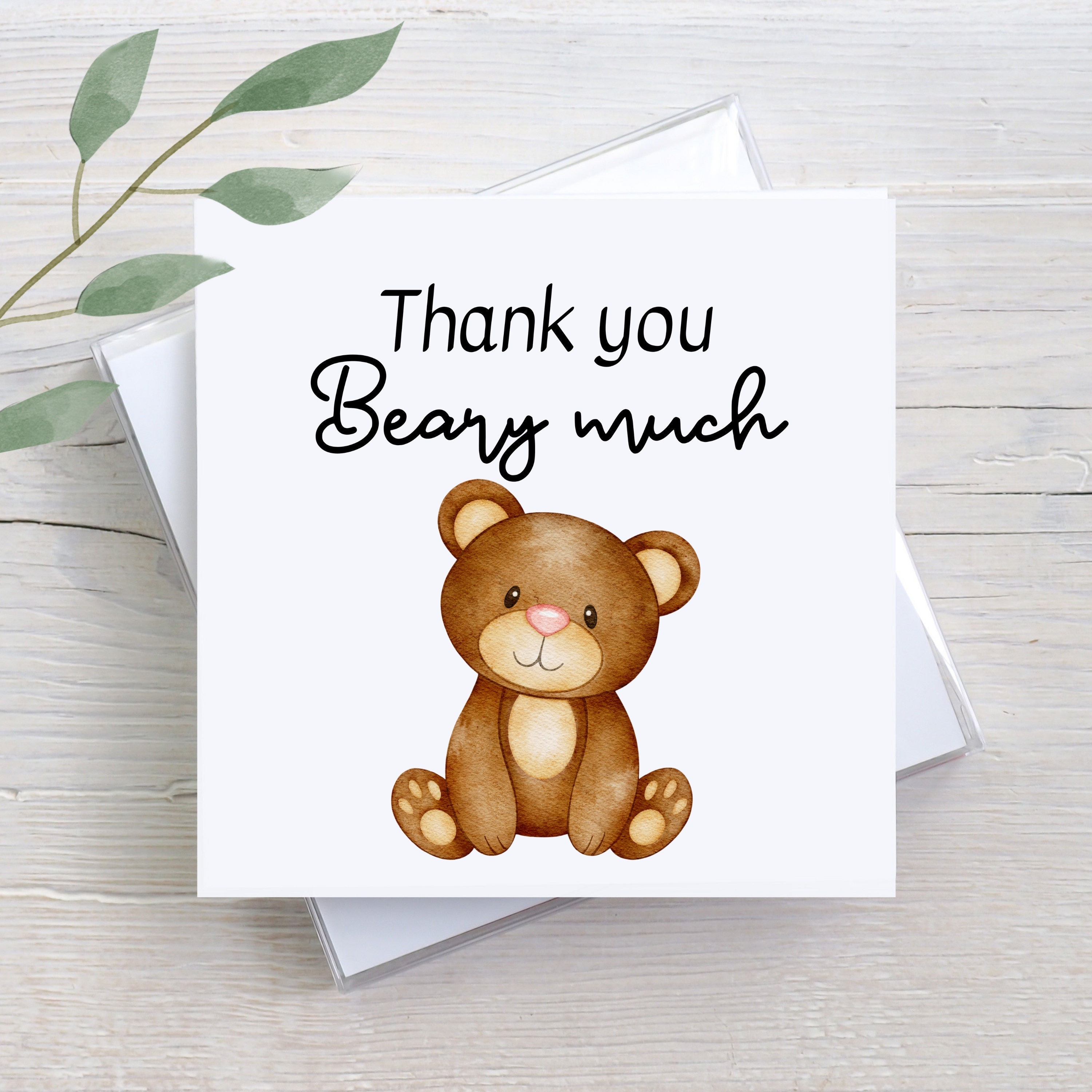 Cute Thank You Card, Funny Thank You Card, Custom Thank You Card, Thank ...