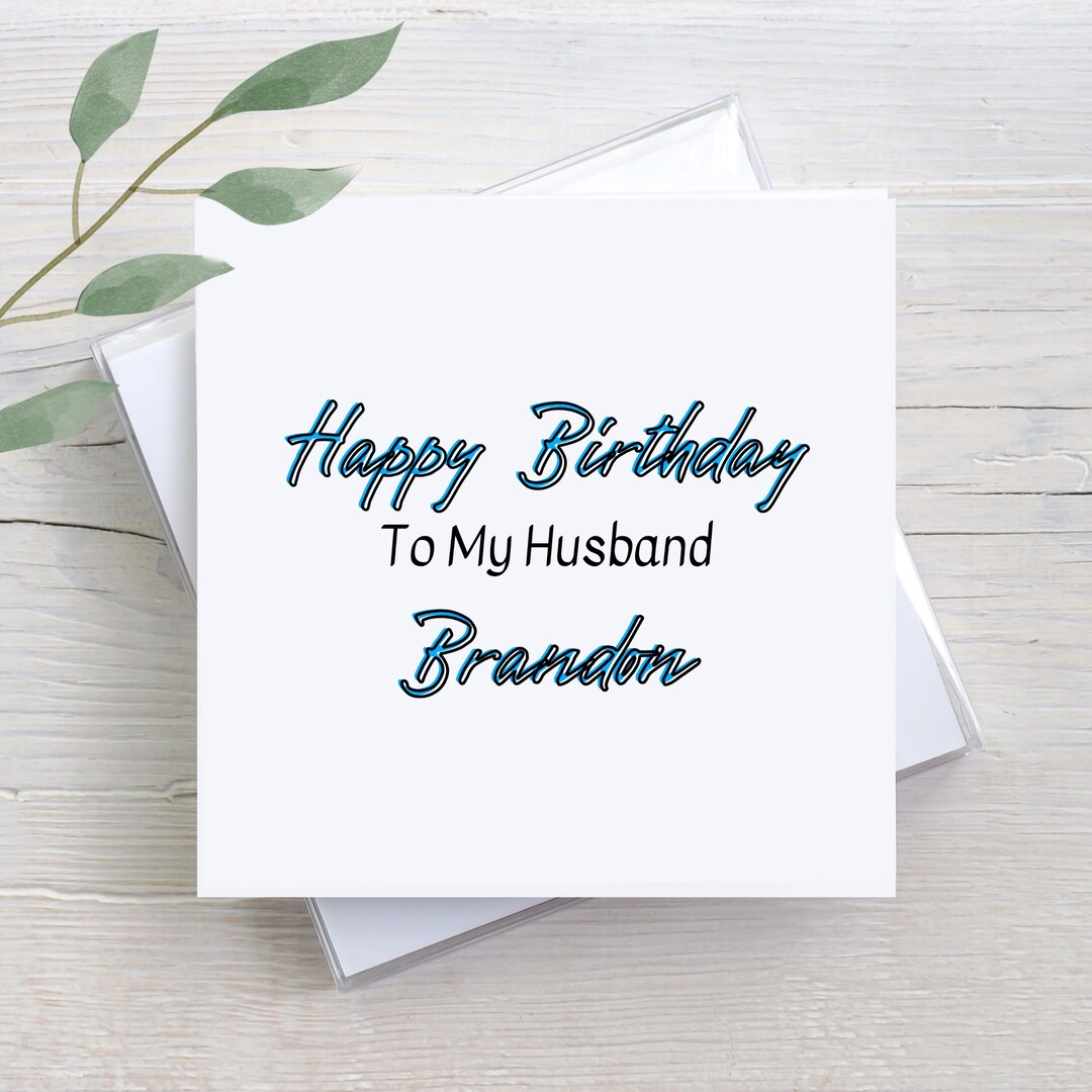Personalized Card for Him, Personalized Card, Card for Husband, Custom ...