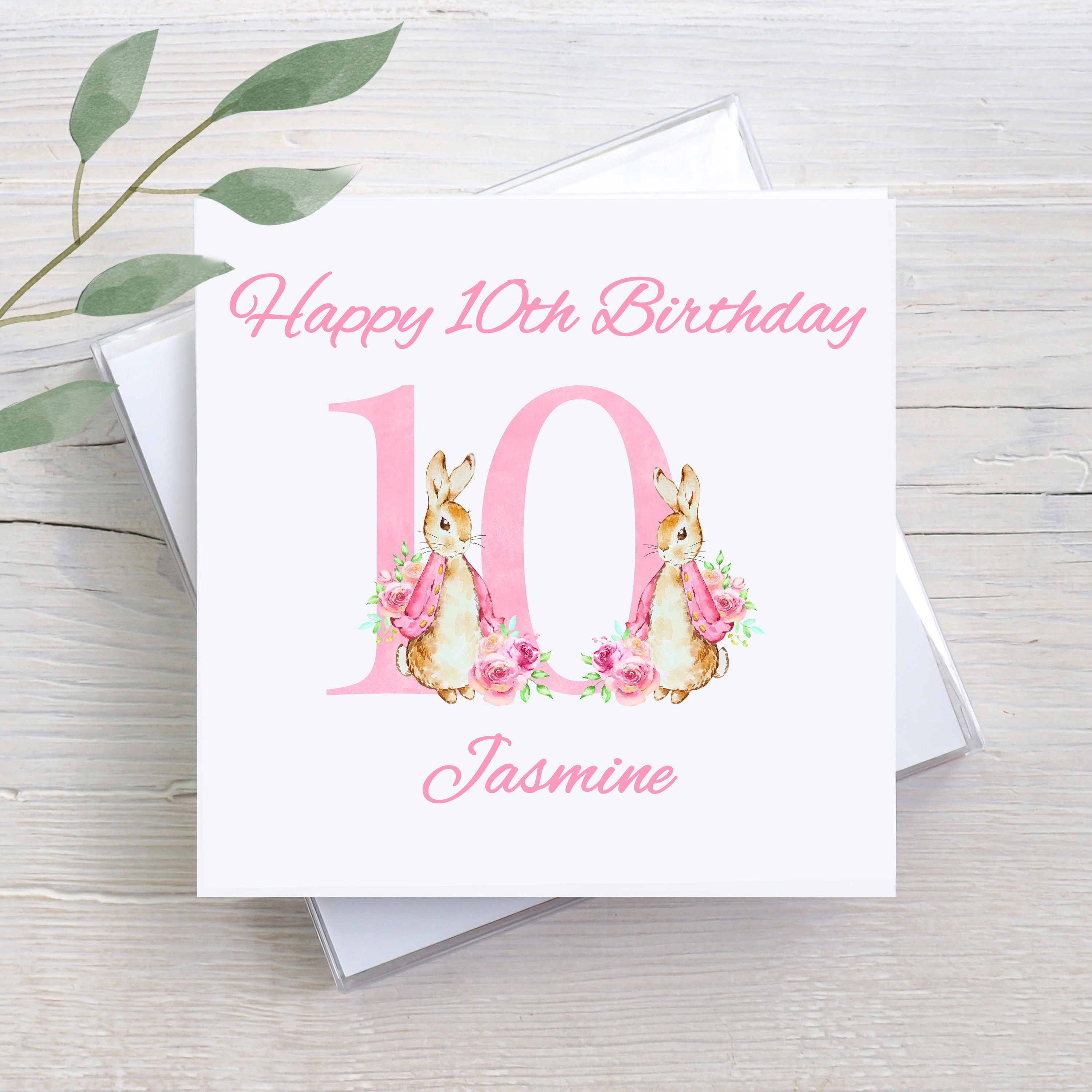 Happy 10th Birthday Card, Birthday Card for Daughter, 10th Birthday ...
