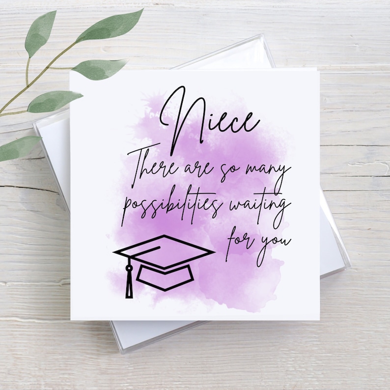 Graduation Card for Niece Custom Graduation Card - Etsy