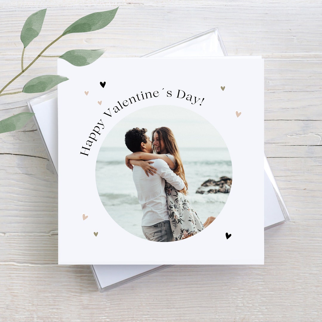 Custom Photo Valentine's Day Card, Custom Greeting Card, Valentine's ...