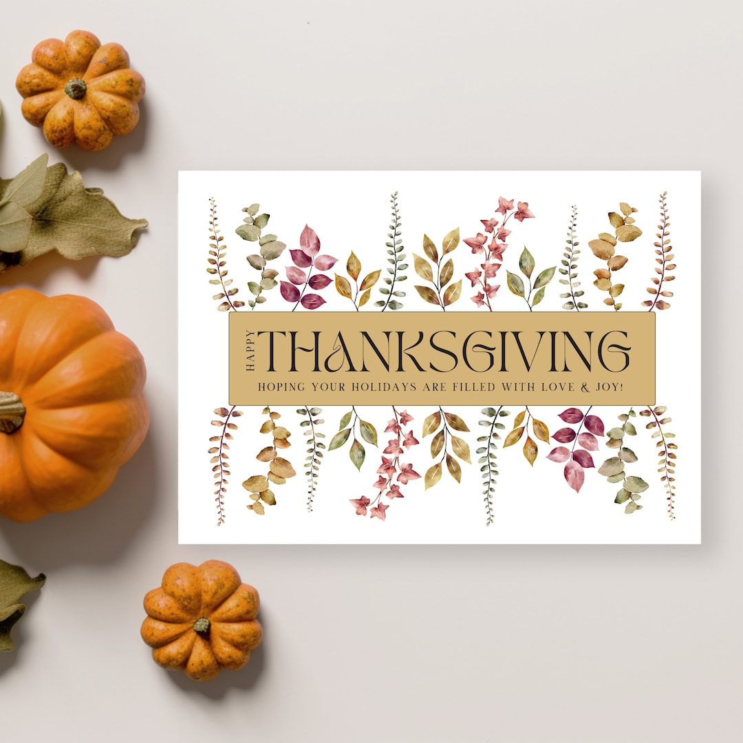 Happy Thanksgiving Cards, Custom Post Cards, Personalized Post Cards ...