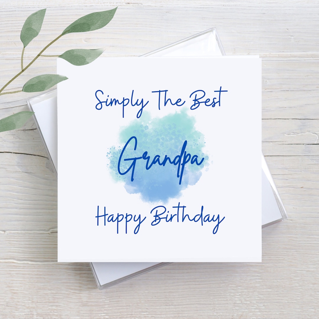 Personalized Grandpa Birthday Card, Grandpa Birthday Card, Gift for ...