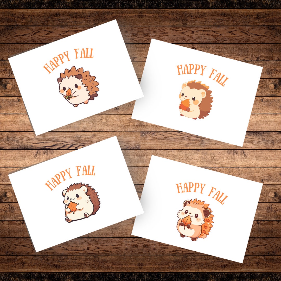 Animal Post Cards, Cute Note Cards, Thanksgiving Cards, Custom Post ...