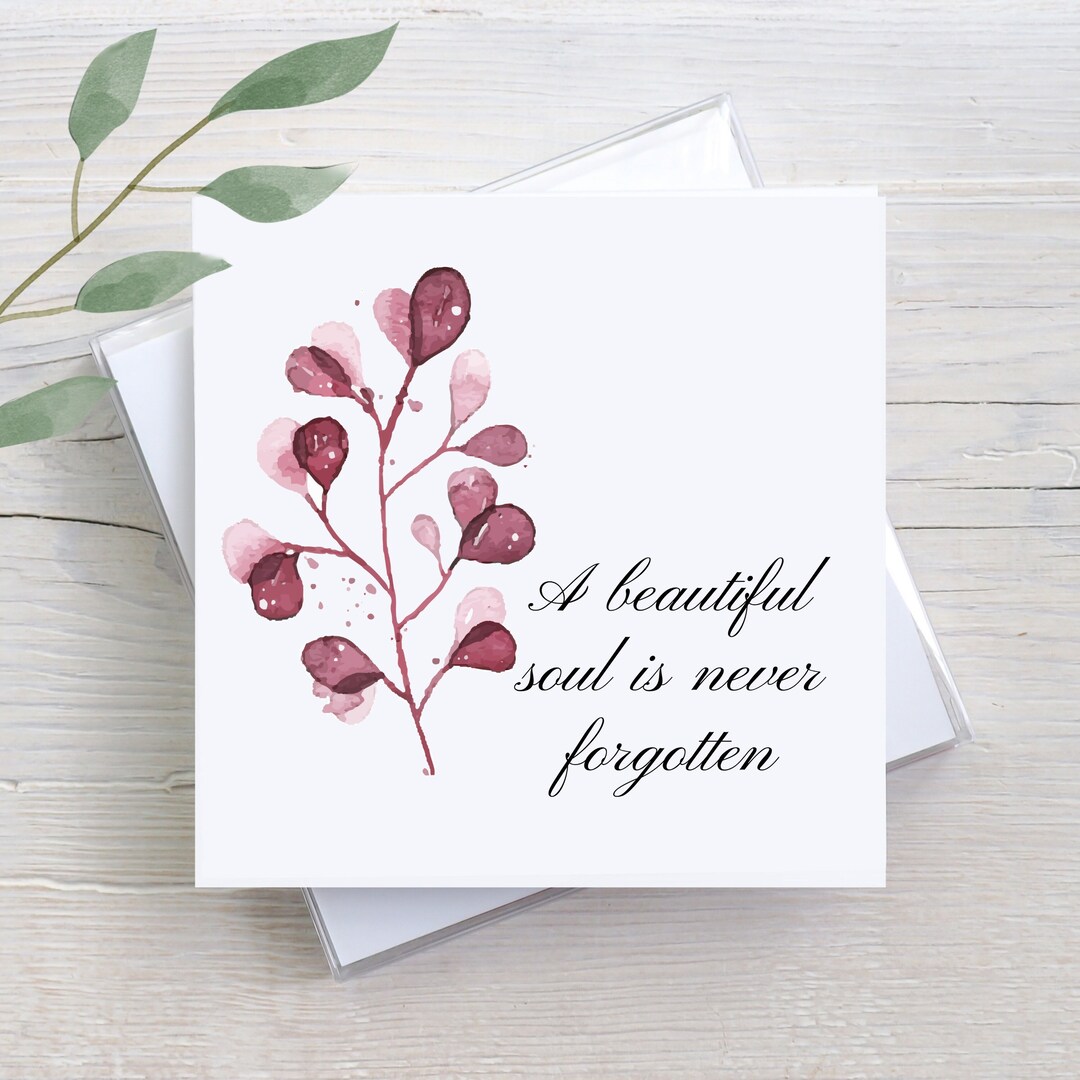 Custom Sympathy Card, Greeting Card, Personalized Greeting Card, Custom ...