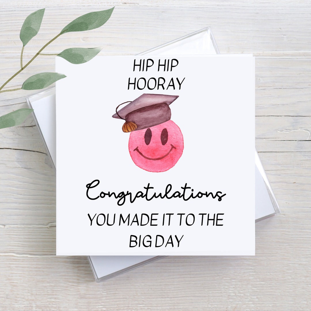 Cute Graduation Card, Personalized Graduation Gift, Graduation Greeting ...