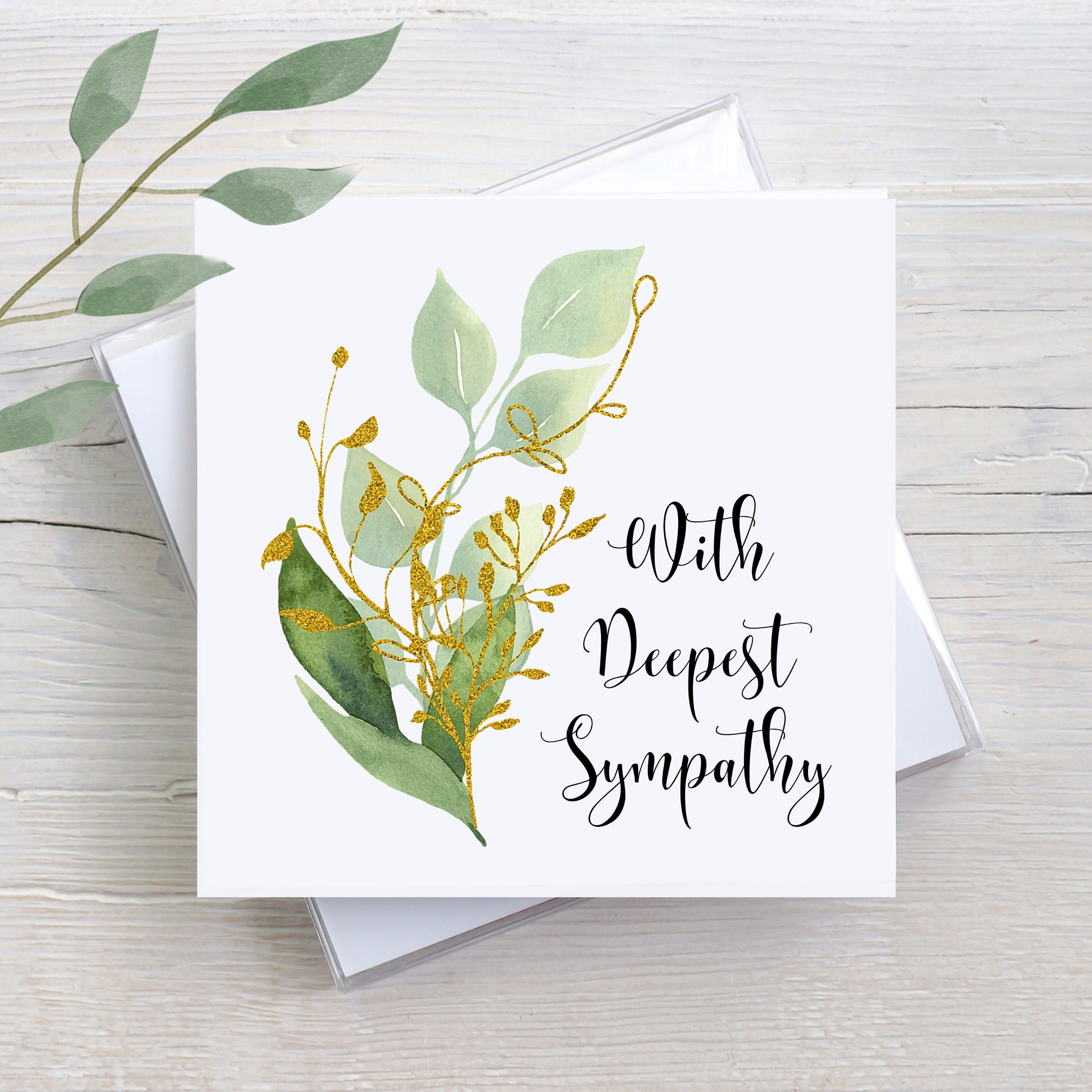 Custom Sympathy Card, Greeting Card, Personalized Greeting Card, Custom ...