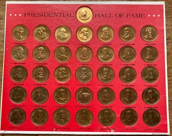 Franklin Mint Presidential Coins - Etsy