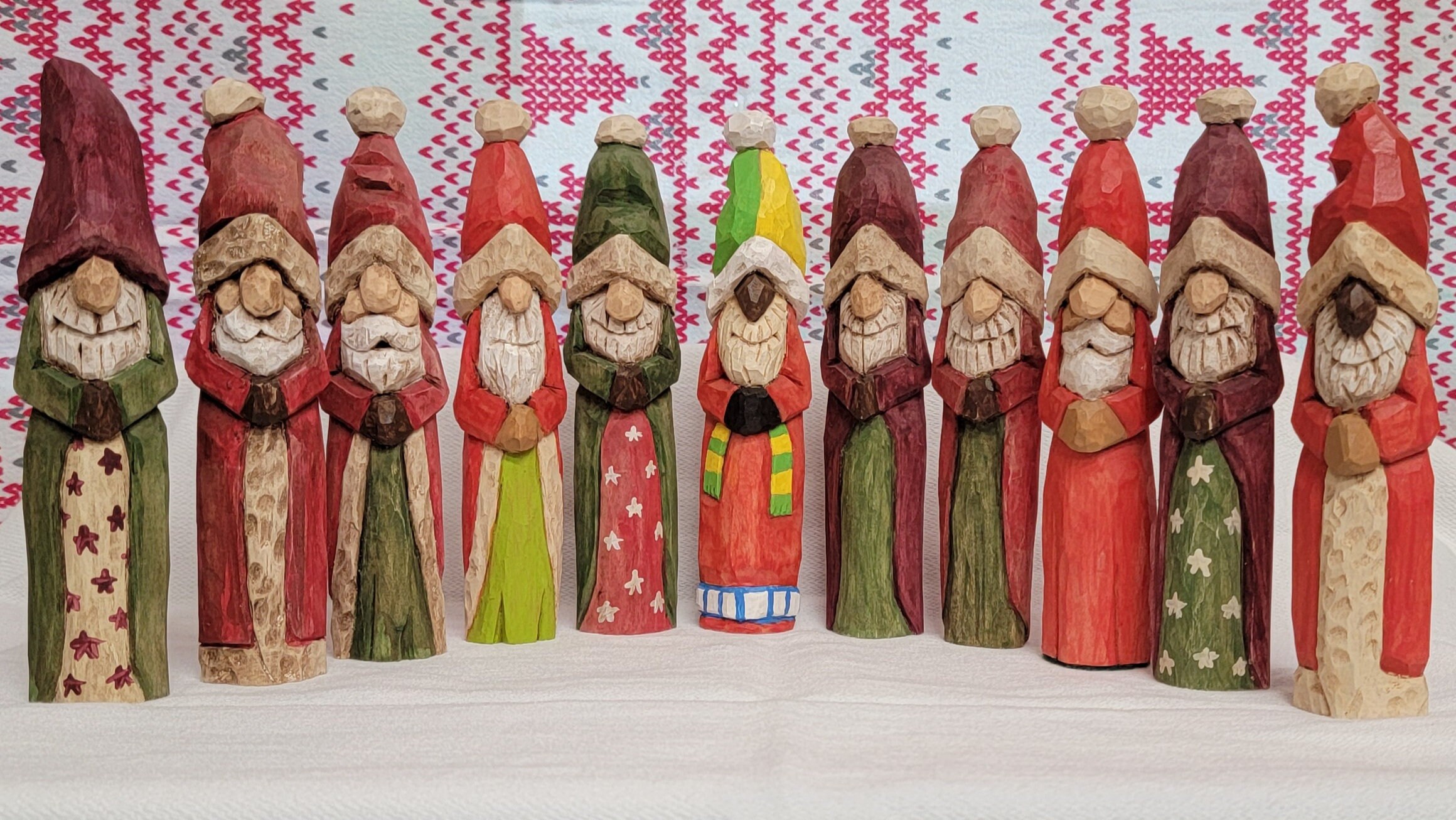 Hand Carved Santa | Etsy