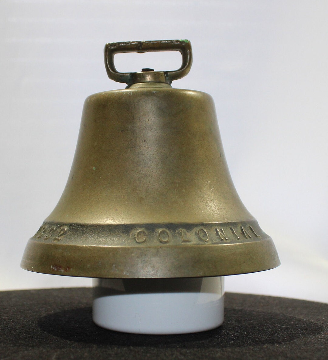 Antique Cast Brass Cow Bell With Iron Clapper Made by Bevin - Etsy