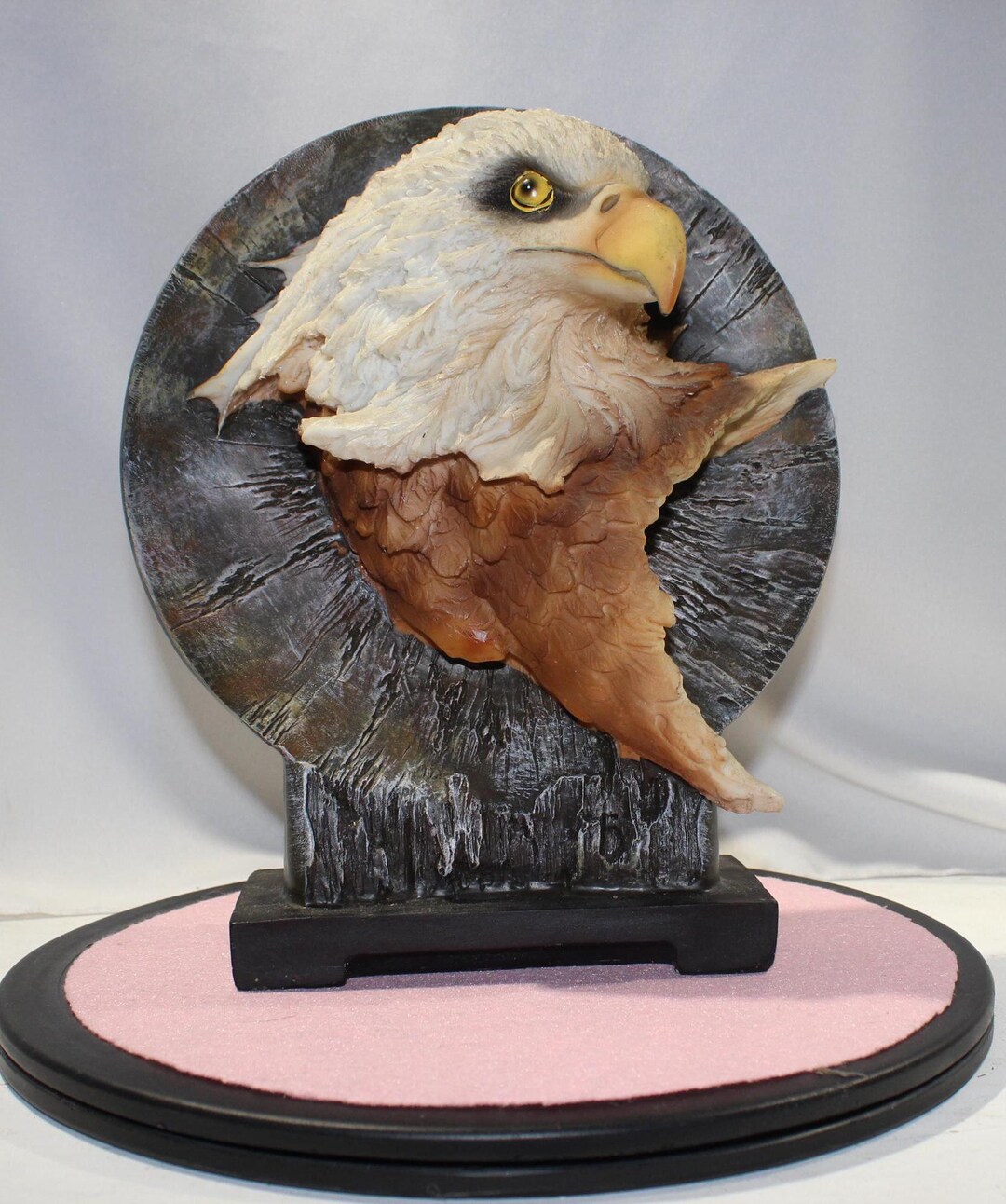 Resin Bald Eagle Tabletop Sculpture With Attached Base - Etsy