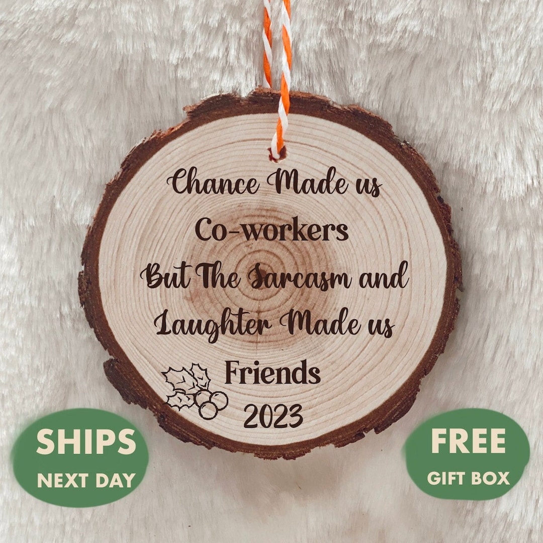 Chance Made Us Coworkers Christmas Ornament, Colleagues, Co-founders ...