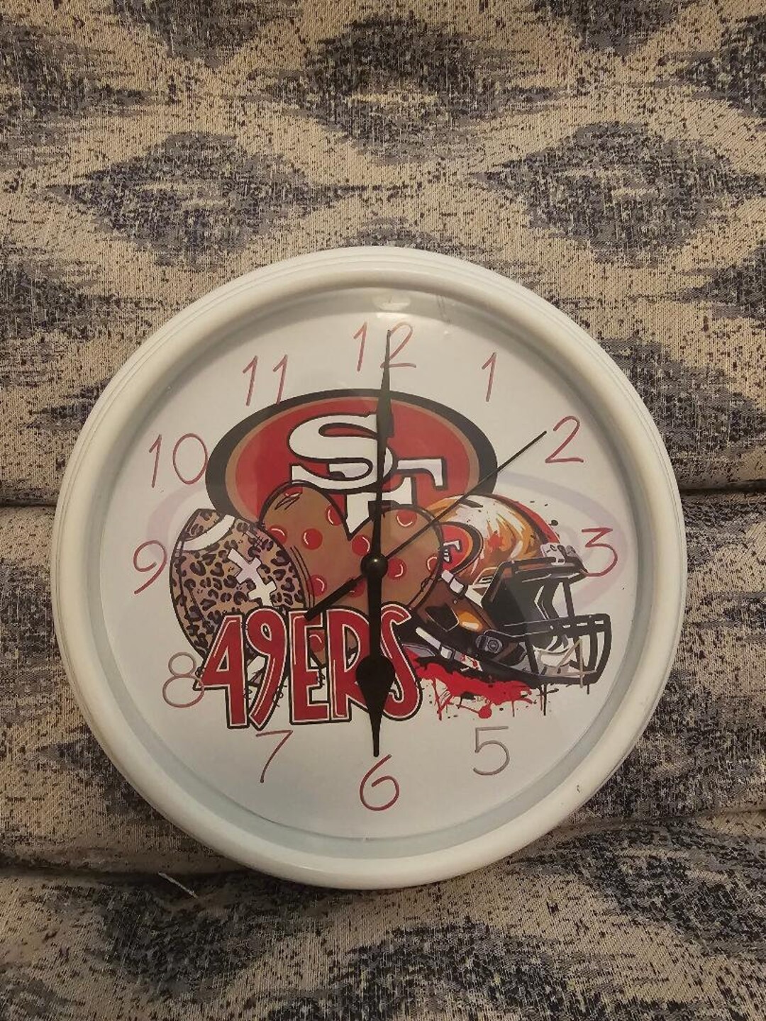 Custom Made San Fransisco 49ers Lady Clock - Etsy