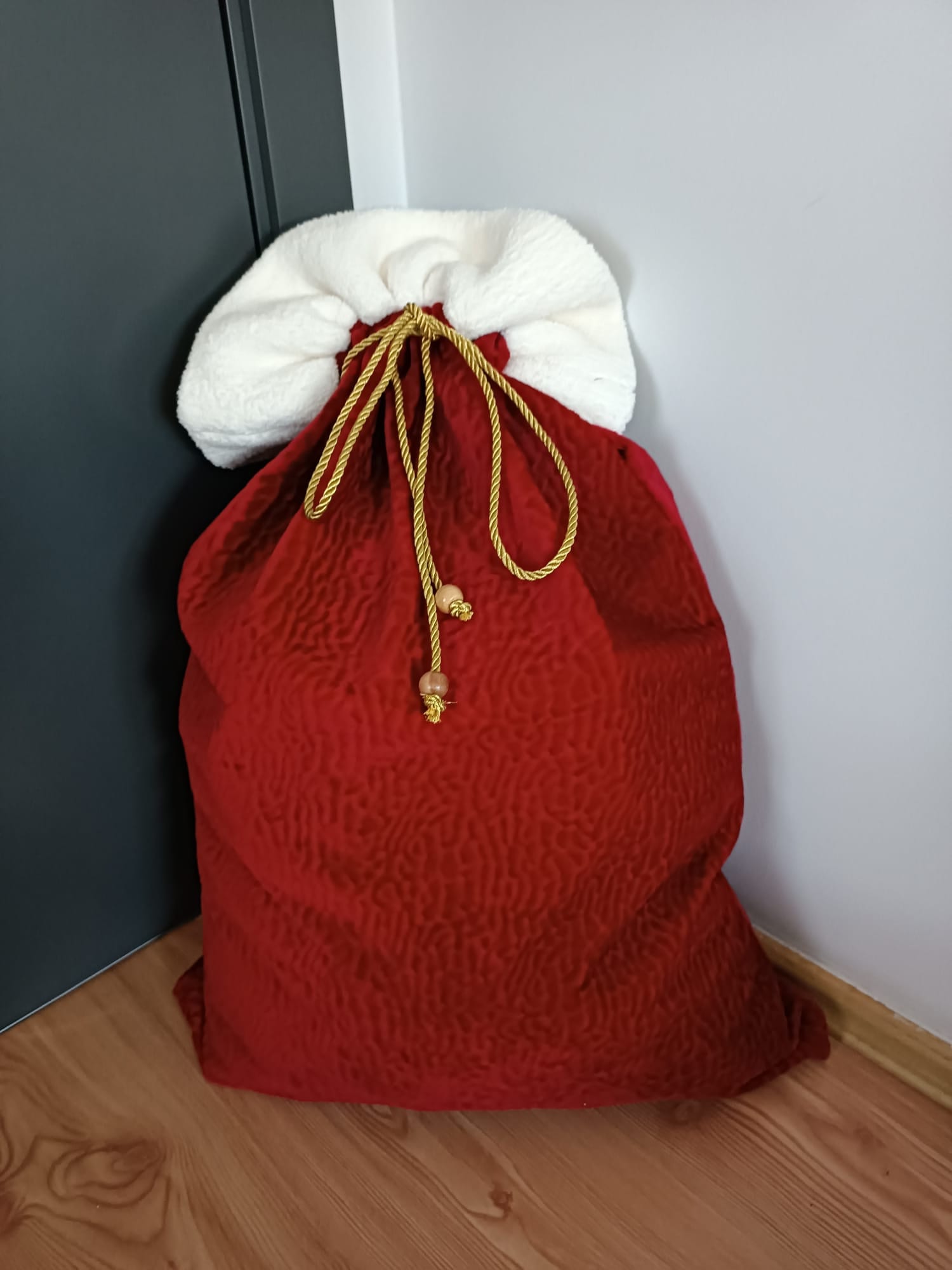 Santa Sack, Red Velvet Extra Large Santa Sack, Christmas Gift Sack, Xxl ...