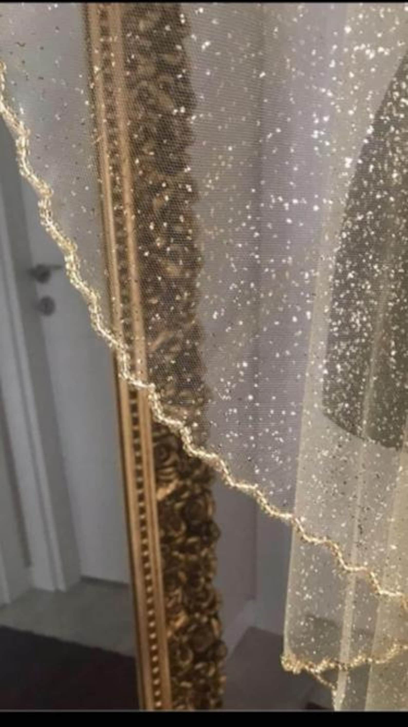 Gold Sparkling Wedding Veil Gold Shimmer Wedding Veil - Etsy Canada