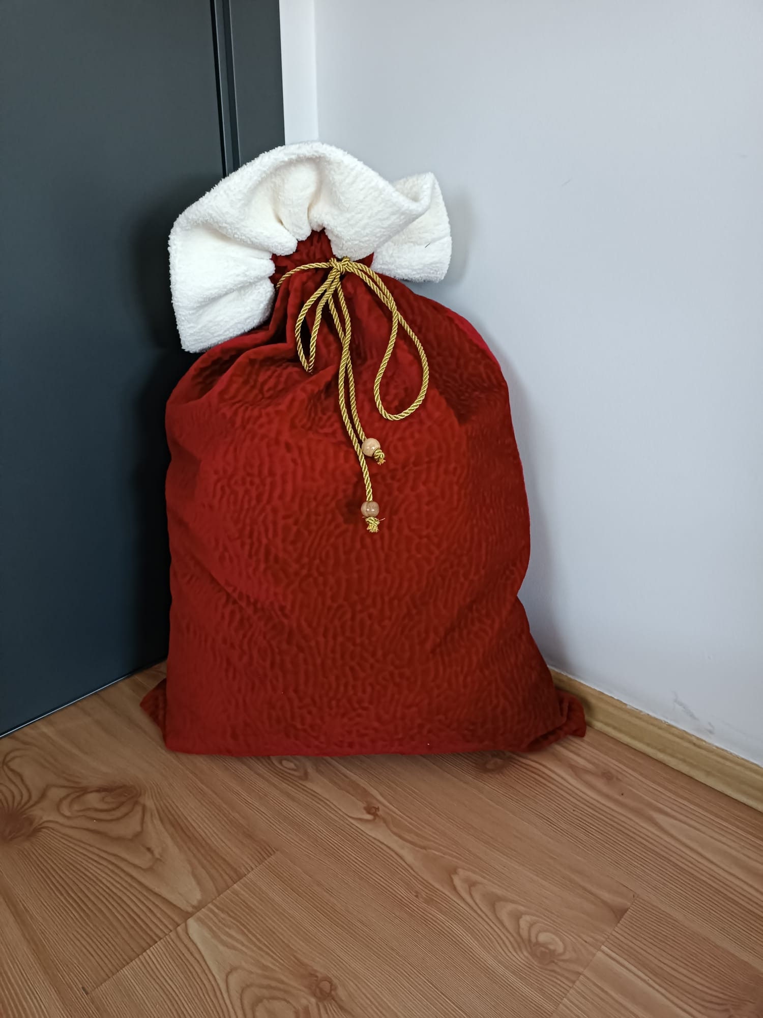 Santa Sack, Red Velvet Extra Large Santa Sack, Christmas Gift Sack, Xxl ...