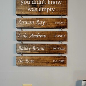 Engraved Grandchildren Sign, Wall Art, Personalized, Mom, Dad, Parents ...
