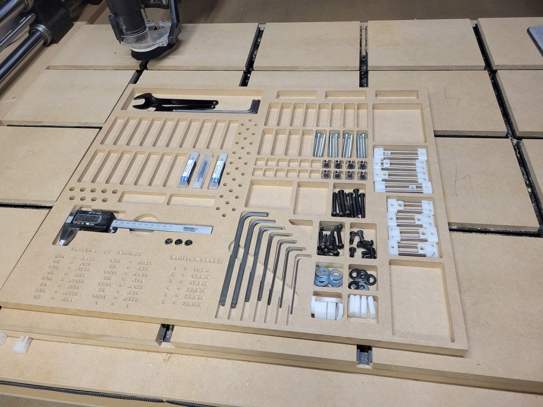 CNC Tool Orginazer for Onefinity, Digital Download, SVG, G Code, Router ...