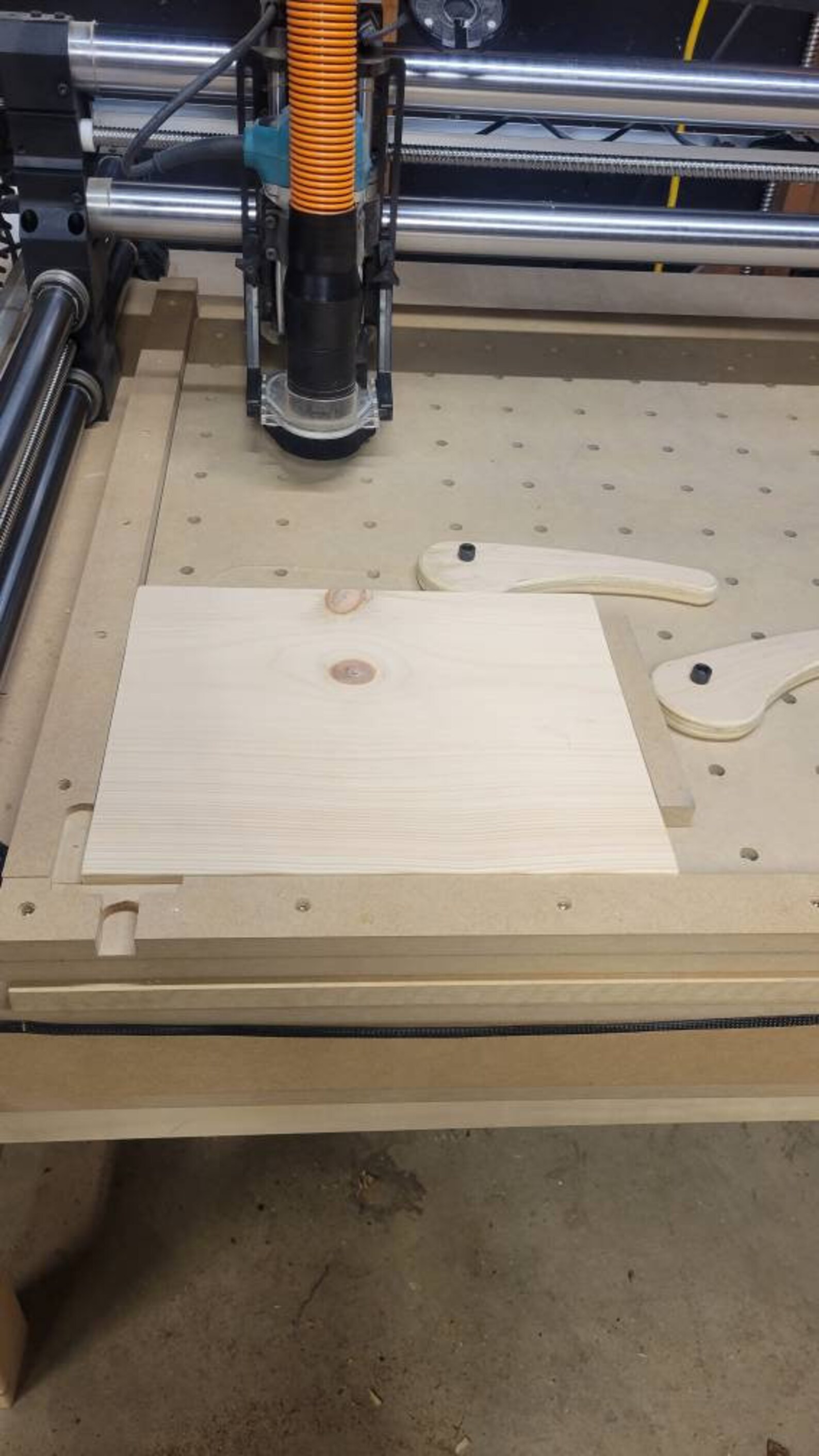 CNC Waste Board T-nut Hold Down for Onefinity, Digital Download, SVG, G Code, Threaded Insert ...