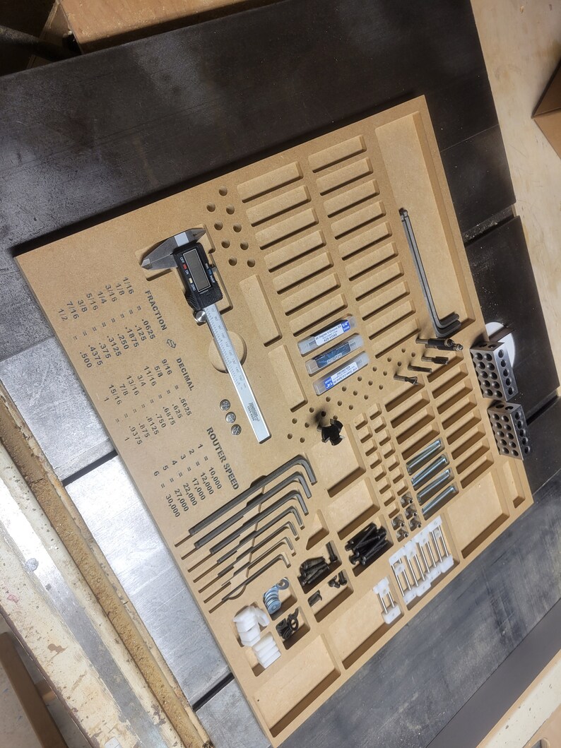 CNC Tool Orginazer for Onefinity, Digital Download, SVG, G Code, Router ...