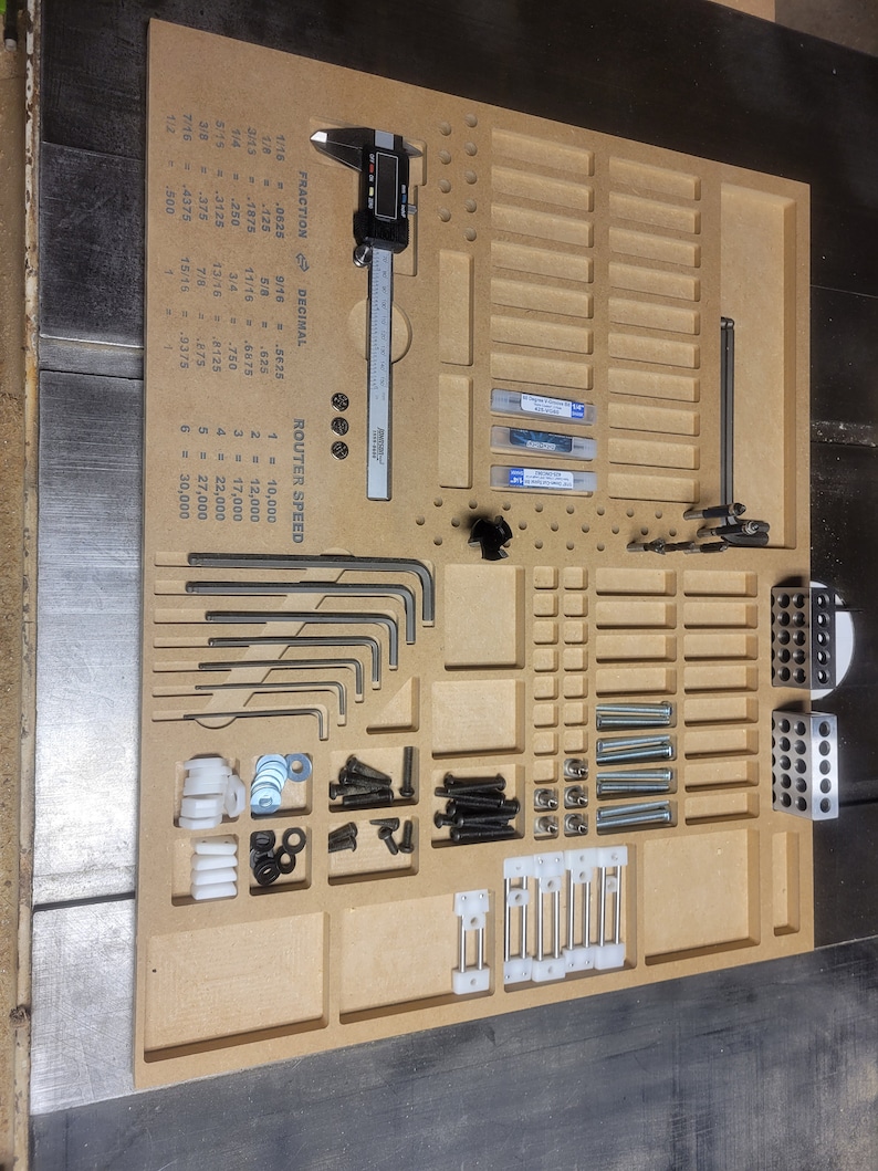 CNC Tool Orginazer for Onefinity, Digital Download, SVG, G Code, Router ...