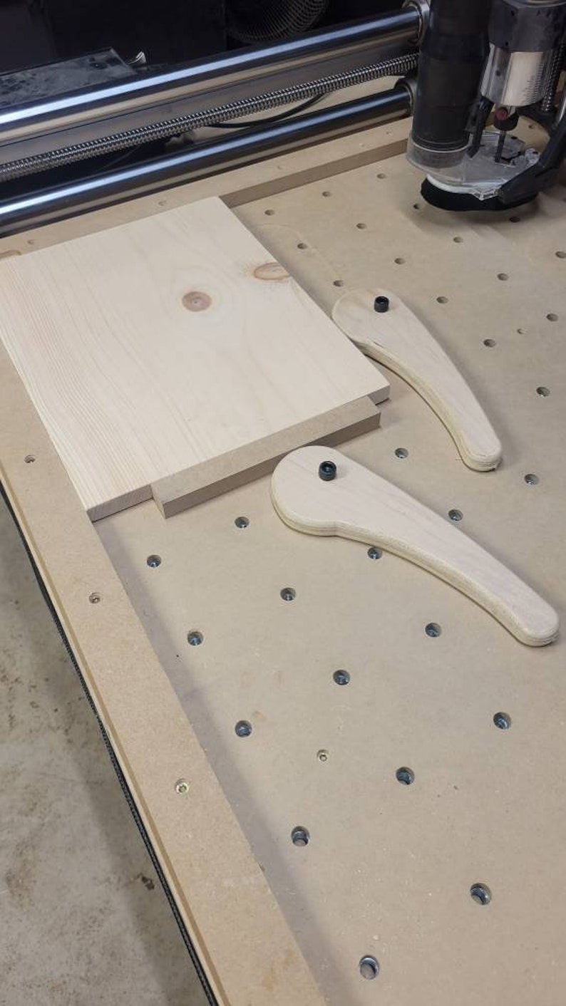 CNC Waste Board T-nut Hold Down for Onefinity, Digital Download, SVG, G ...