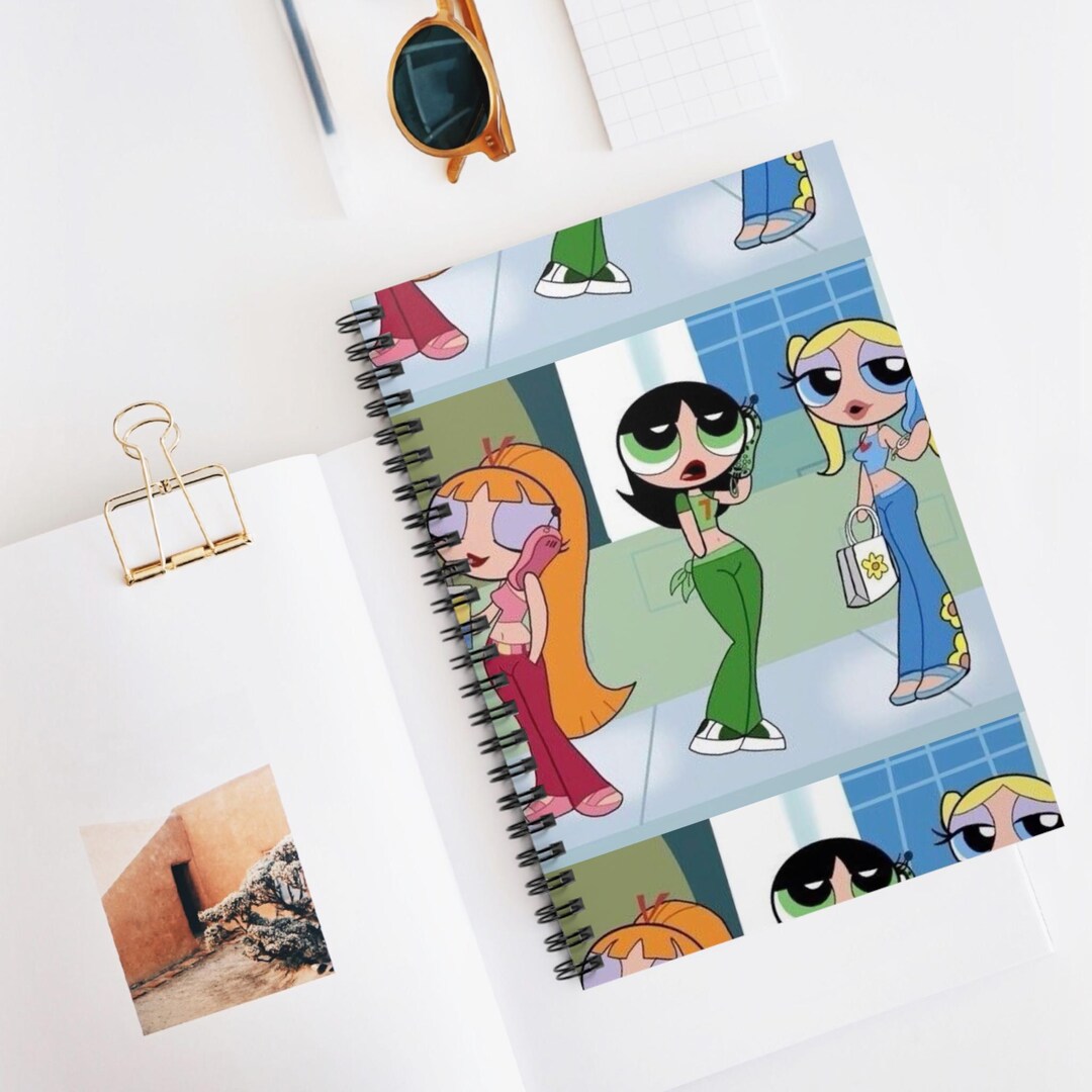 Power Puff Girls Spiral Notebook Ruled Line - Etsy